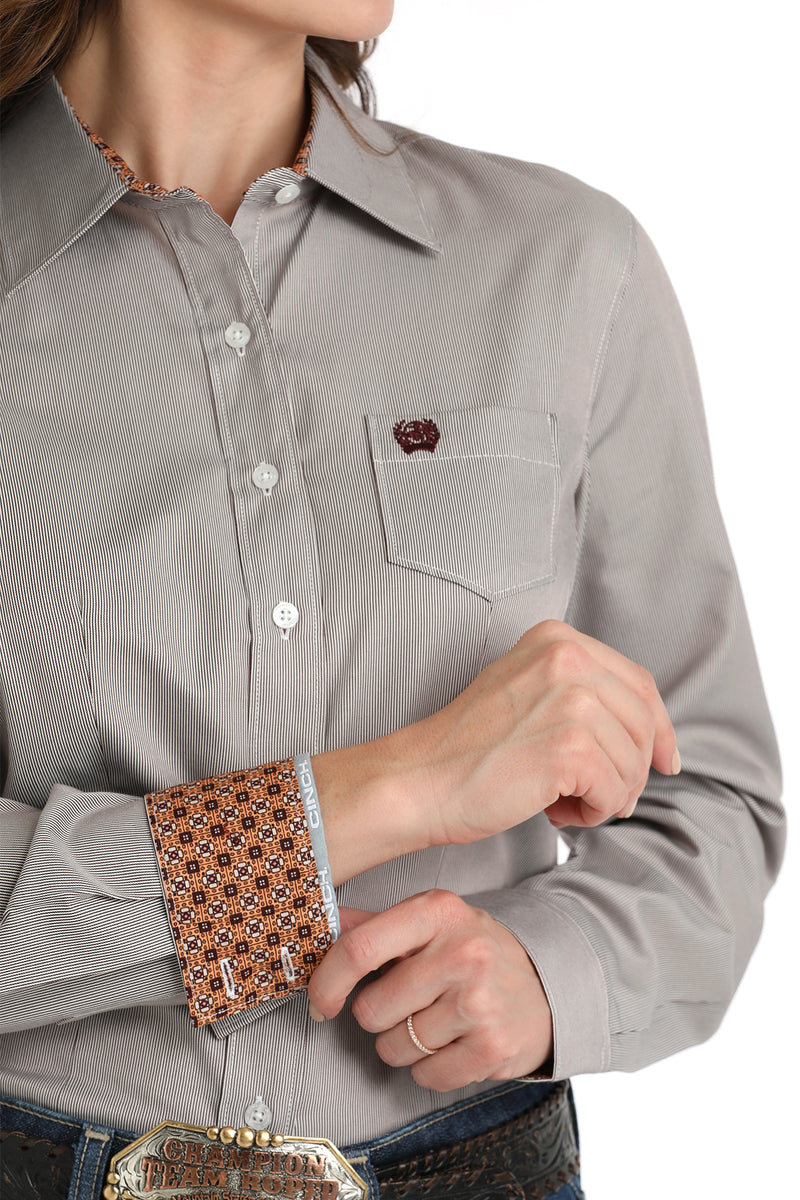 Cinch Purple Stripe Button Down – Opossum Creek Boutique & Tack