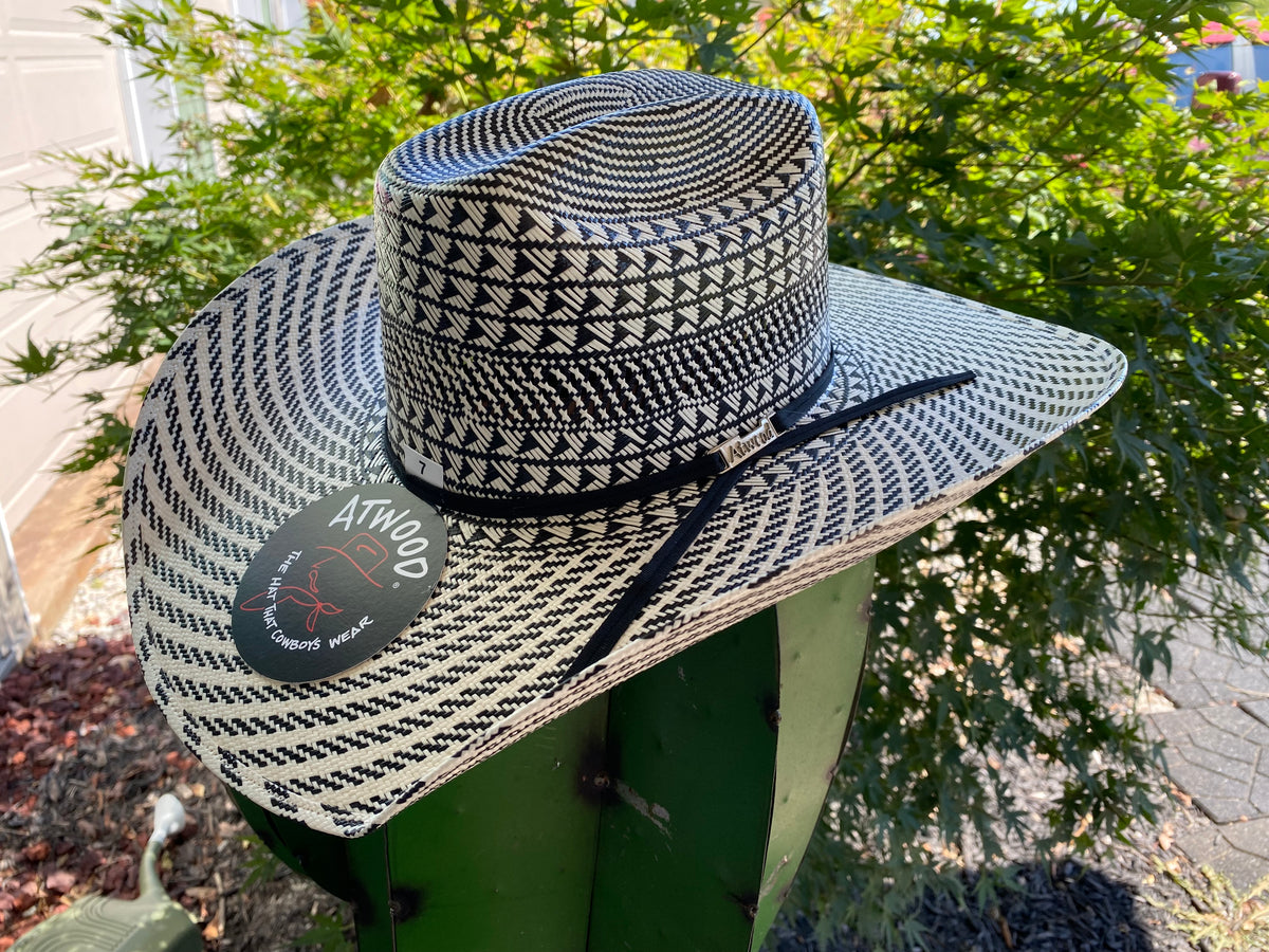 Atwood El Paso Blk/Wht Dizzy Pattern Cowboy Hat – Opossum Creek ...